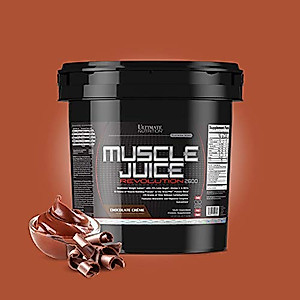 Ultimate Nutrition Muscle Juice Revolution 2600, Lean Muscle Mass Gainer Protein Powder with Glutamine, Whey Protein Isolate for Weight Gain, Time Release Carbohydrates, 11.1 Pounds, Chocolate