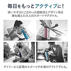 Tiger Thermos Bottle MCZ-A060P Sahara Stainless Steel Bottle, 20.3 fl oz (600 ml), Slant Handle, Lightweight, Direct Drinking, Pink