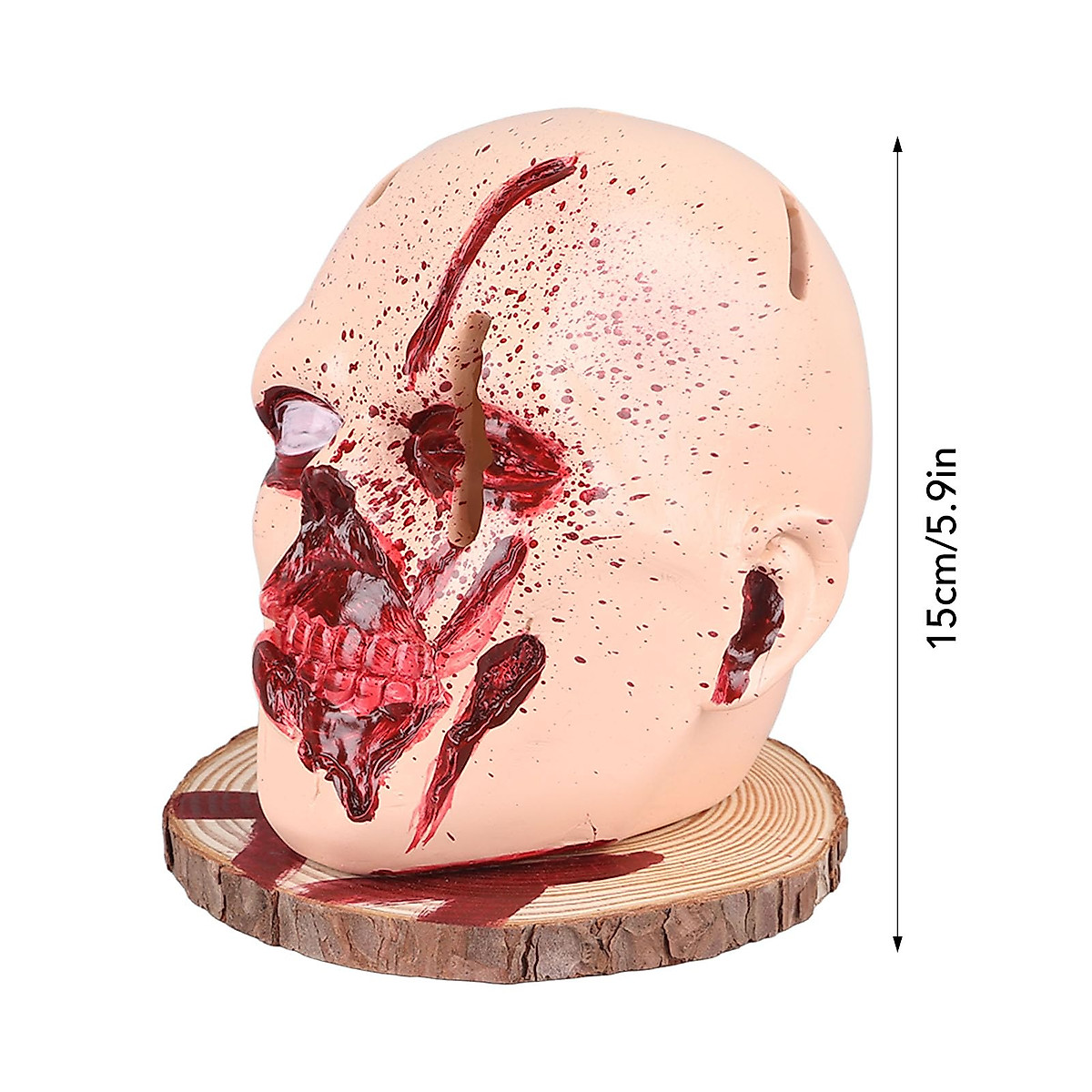 Skull Knife Holder Head, Material Versatile Kitchen Storage Tool Horror Themed Party Decorations for Halloween