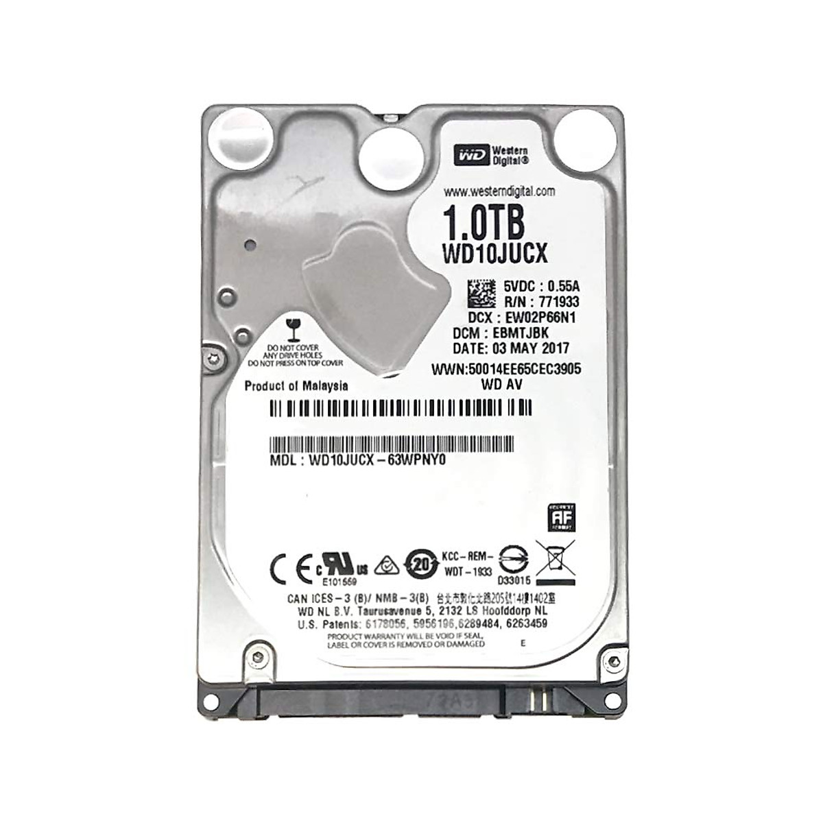 Western Digital 1TB 5400RPM 16MB Cache SATA 6.0Gb/s 2.5inch Hard Drive (for PS4 Game Console HDD Upgrade/Repair)