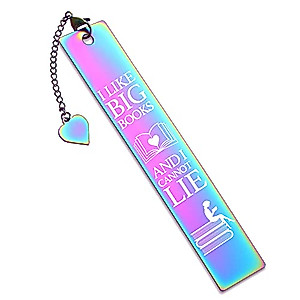 Big Books and I Can not Lie Inspirational Funny Bookmark Gifts for Women Girls Lovers Bookworm Daughter Lovers Friend Sister Book Female Sister Gifts Friendship Gifts