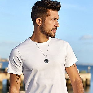 Allah Necklace Sterling Silver Islamic Pendant Necklace Muslim Islam Pendant Islamic Religious Jewelry Gift for Father Men Women