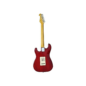 Monoprice Indio Series 6 String Solid-Body Electric Guitar, Right, Cherry Red Burst (610192)