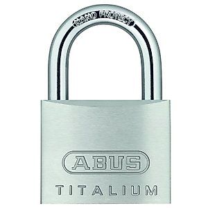 ABUS 64TI/50 C Titalium Aluminum Alloy Padlock Keyed Different