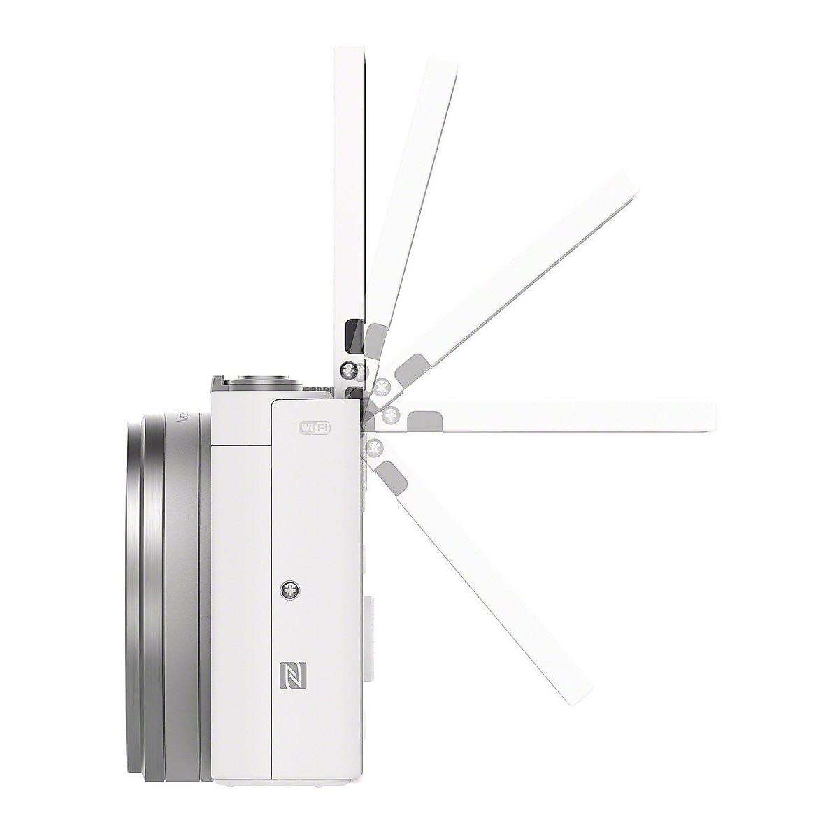 Sony DSCWX500/W Digital Camera with 3-Inch LCD (White)