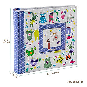Edian Memo Photo Album 4x6 200 Photos, Family Baby Kids Cute Photo Album with Writing Space