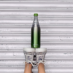 Aladdin Fresco Twist and Go Stainless Steel Vacuum Insulated Water Bottle, Red, 0.6 Litre