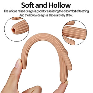 Baby Teething Toy, Socub Silicone Teethers for Babies and Infants, Baby Cactus Teether for Self-Soothing Pain Reliefe, Easy to Hold, BPA Free, 3+Months, Sage