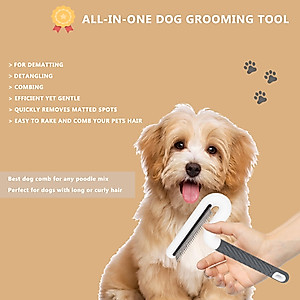 ﻿TailGurus Flea Comb For Cats & Dogs-Premium Flea Comb for Cats & Dogs-Cat Brush for Shedding & Dog Brush for Long Haired Dogs - Ideal for Indoor Cats & Shedding Dogs - Water-Resistant Design(TG2038)