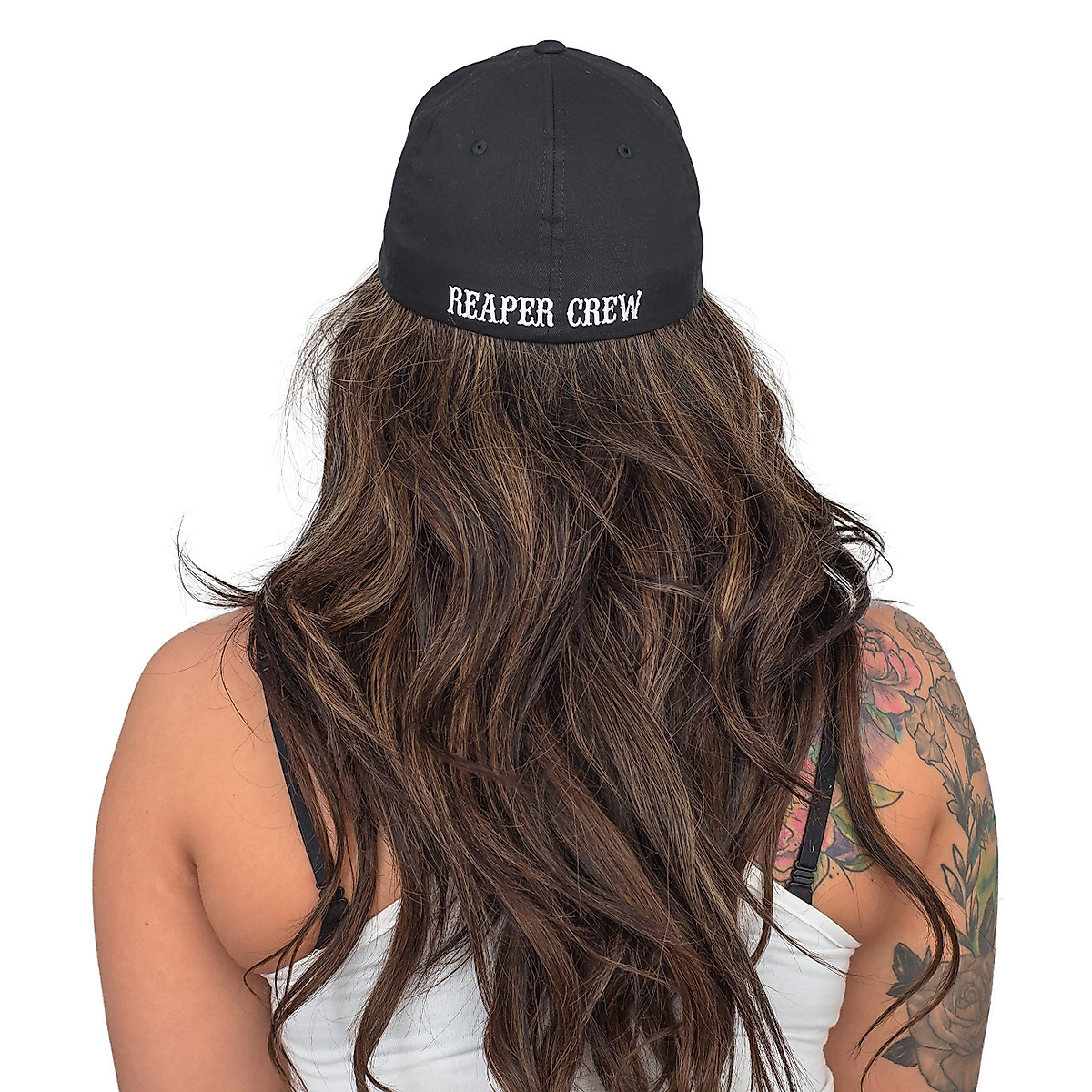 Sons of Anarchy SOA Reaper Crew Fitted Baseball Cap Hat (Adult Large/X-Large) Black