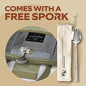 VonNova Insulated Lunch Box for Women, 7L Capacity, Leakproof Lunch Tote Bag, Durable Lunchbox made from Tyvek Material, Adult Cooler Bag for Work, Picnic, Travel and more (Olive Green)