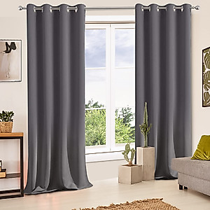 GZQIAWY 1PC Outdoor Curtains for Gazebo Waterproof Outdoor Furniture Living Room Bedroom Decoration Window Curtain Ideas Shower Curtain Design Wall Grey 50 in x 80 in (W x L)