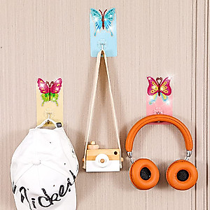 Wall Hooks for Hanging Heavy Duty 20lb Self Adhesive Hooks 6 Pack Creative Hooks Seamless Keys Bathroom Shower Outdoor Kitchen Door Home Improvement Sticky Hook (Animal)