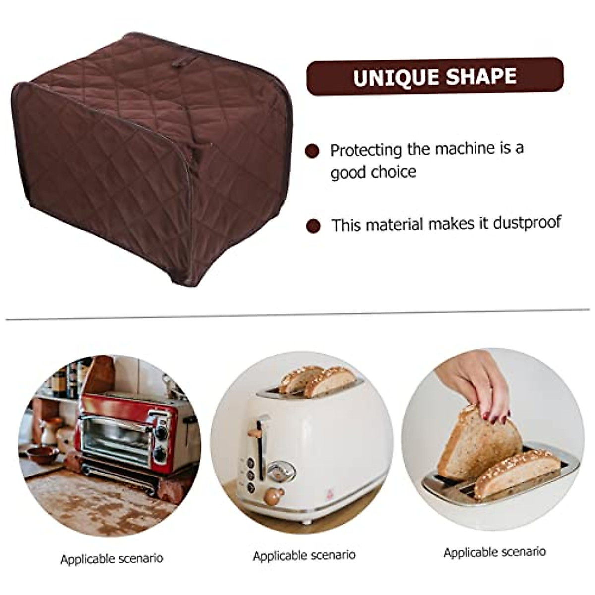 LABRIMP Bread Machine Dust Cover Oven Protector Oven Microwave Combo Microwave Oven Combo Bread Machine Coat Appliances Bag Microwave Oven Grill Cover Practical Toaster Cover Home Supply