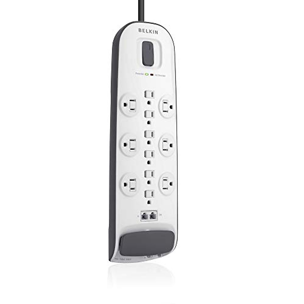Belkin Power Strip Surge Protector - 12 AC Multiple Outlets, Ethernet ...