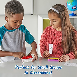 hand2mind Ten Frame Sensory Bubble Poppers, Pop Fidget Toys for Kids, Counting Math Manipulatives Kindergarten, Fidgets for Classroom, Calm Down Corner Supplies, Easter Basket Stuffers (Set of 6)