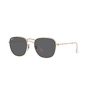 Ray-Ban RB3857 Frank Square Sunglasses, Rose Gold/Dark Grey, 54 mm