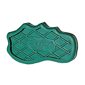 Grewal Equestrian Snuggy Clean Large Teeth Rubber Groomer Curry (Dark Green)