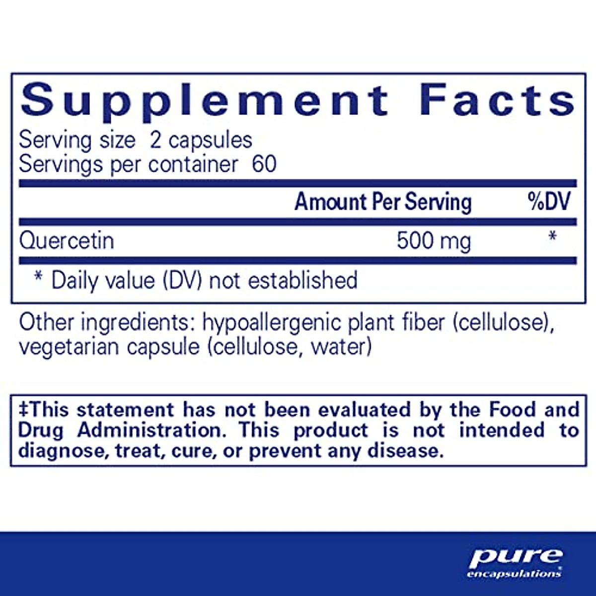 Pure Encapsulations Quercetin | Supplement with Bioflavonoids for Immune, Cellular, and Cardiometabolic Health* - 120 Capsules