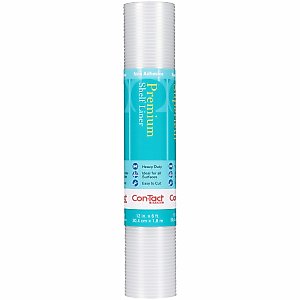 Kittrich Corp 06F-C8Q01-06 Con-Tact Brand Nonadhesive Clear Ribbed Shelf Liner
