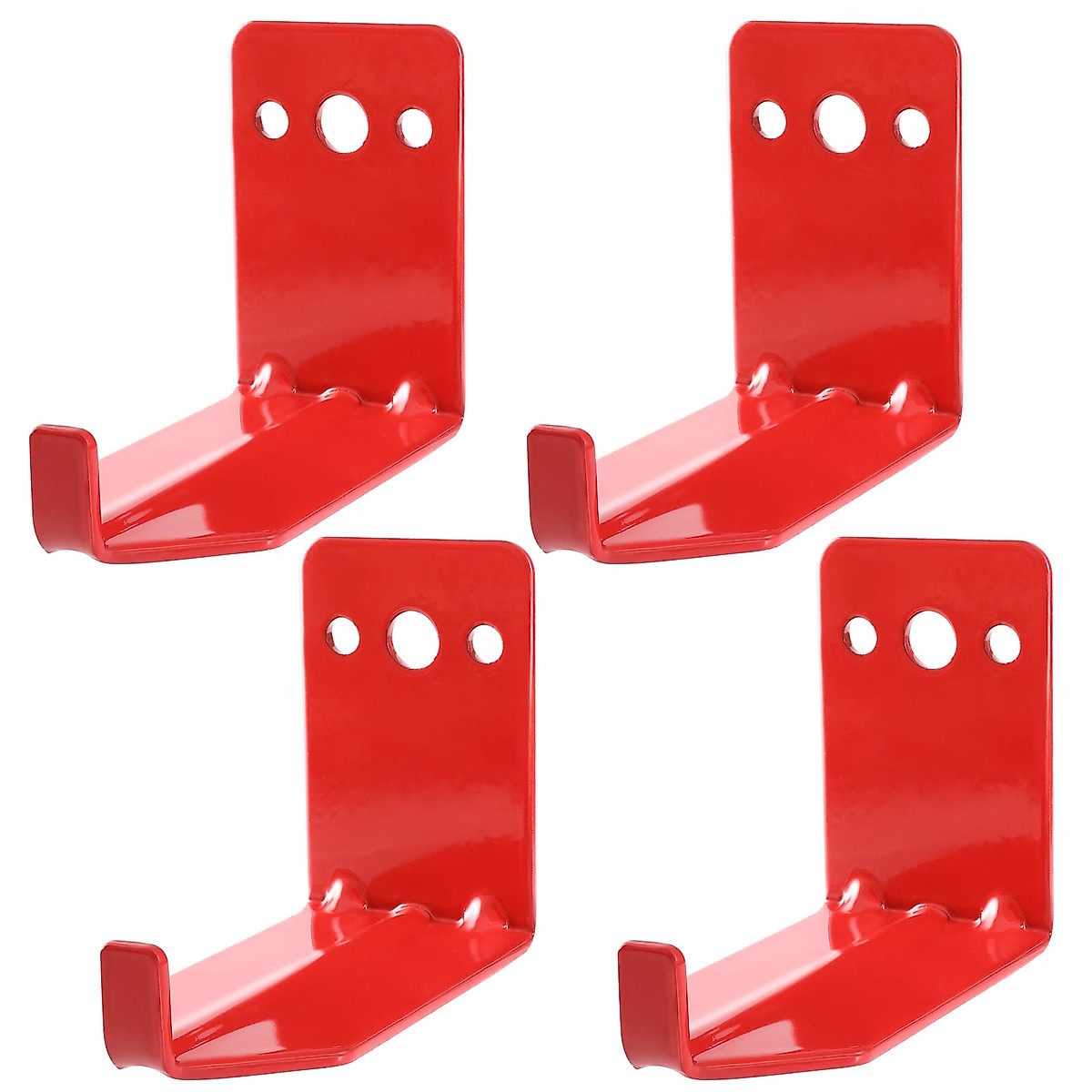 Huazu Fire Extinguisher Mount - 4 Pack Wall Hooks for 5 to 40 Lb Extinguishers, Universal Bracket with Expansion Screws