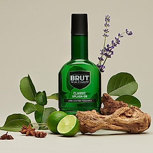 Brut Splash-On Original Fragrance - Bold, Masculine Cologne for Men - Long Lasting Mens Fragrance With Spicy Woods, Floral, and Citrus Notes - 7 oz