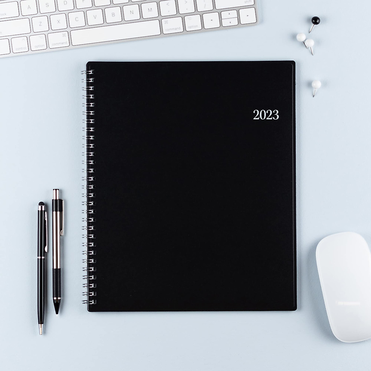 Blue Sky 2023 Monthly Planner, January - December, 8" x 10", Flexible Cover, Wirebound, Enterprise (142096)