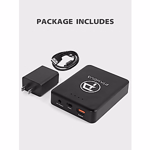 PTAHDUS 7.4 V Battery Pack with Charger Rechargeable Battery Power Bank 5000mAh for Heated Jackets, Heated Hoodies and Heated Vests