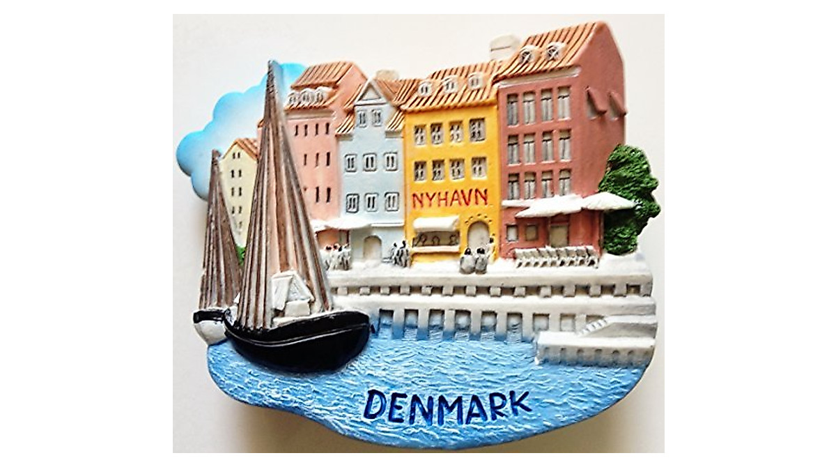 Nyhavn Harbor Copenhagen Magnet – Unique 3D Resin Souvenir Gift