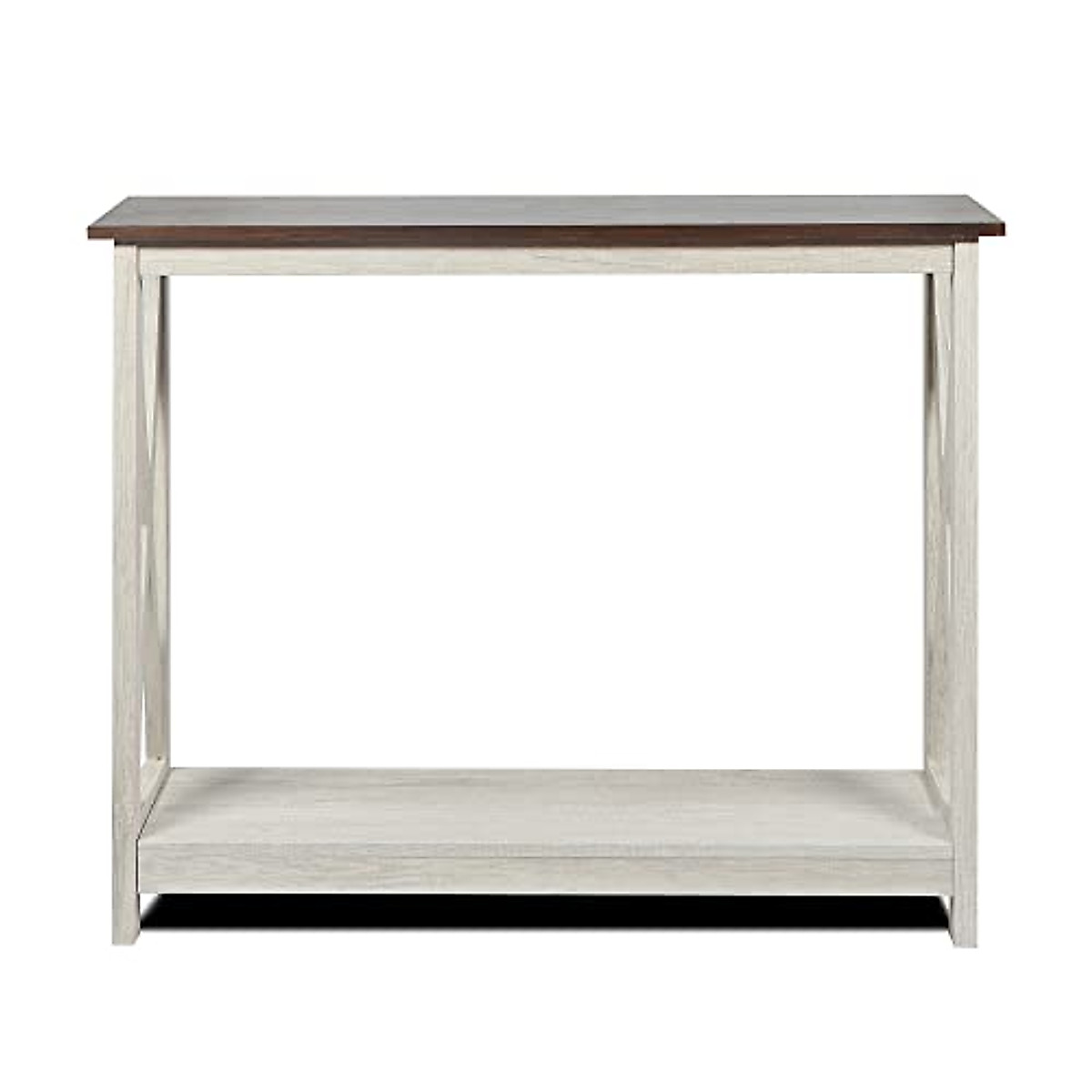 Rainbow Sophia Console Table Entryway Table Sofa Table, Modern Farmhouse Wood Console Table with 2-Tier Storage, 39 Inch, Sargent Oak/Dark Walnut