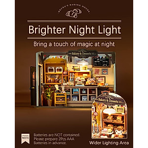 Rolife Miniature House Kit for Beginners-1:20 DIY Miniature Dollhouse Kit with LED Lights-Tiny House Crafts for Adults-Birthday Gifts Hobbies for Women and Men