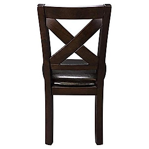 Homelegance Crown Point Dining Chair (Set of 2), Merlot