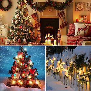 hopolon 328FT 800LED Christmas String Lights Outdoor, Upgraded Super Bright V8 Led String Lights Outdoor, 8 Modes Romantic Fairy Lights for Home Wedding Patio Garden Tree Party Decor(Warm White)