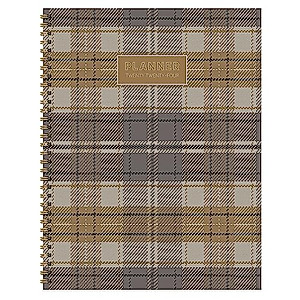 TF PUBLISHING 2024 Hunter’s Lodge Plaid Large Weekly Monthly Planner | Life Planner with 2 Page Spreads | 12 Month Calendar and Planning Prompts | Planner for School or Work | 9"x11"