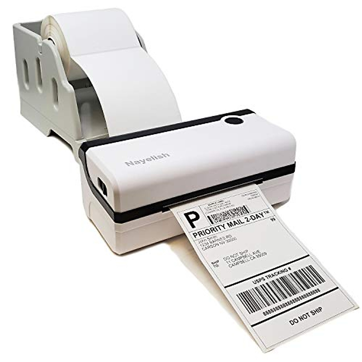 nayelish 4x6 Shipping Label Thermal Printer or 2x1 Barcode Labels (Any Size) USB Label Printer Commercial Grade Direct Thermal High Speed Printer from