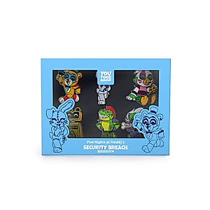 Youtooz Five Nights At Freddy's Security Breach Pin Set, Official Licensed FNAF Security Breach Pins, Collectors Box Includes 6 Pins By Youtooz Five Nights At Freddy's Collection