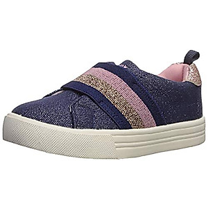 OshKosh B'Gosh Girls' Varsha Sneaker, Navy, 5 M US Toddler