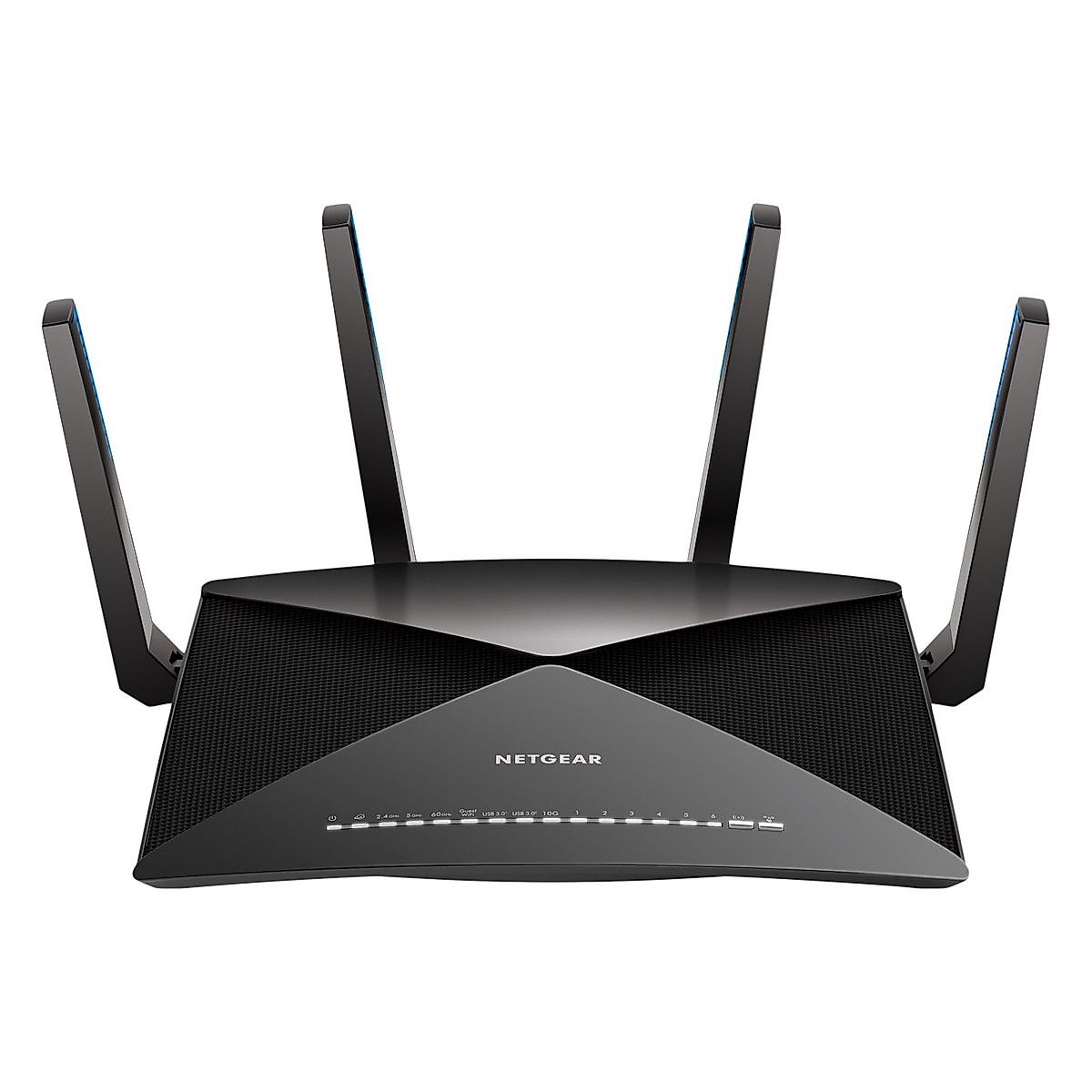 NETGEAR Nighthawk X10 Smart WiFi Router (R9000) - AD7200 Wireless Speed (up to 7200 Mbps) for 60Ghz WiFi Devices | Up to 2500 sq ft Coverage | 6 x 1G Ethernet, 1 x 10G SFP+, and 2 USB ports