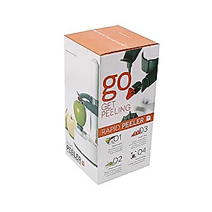 SERBESTVE potato peeler-fruit and vegetable peeling tool for kitchen-automatic rotating apple peeler-with adapter (Green)