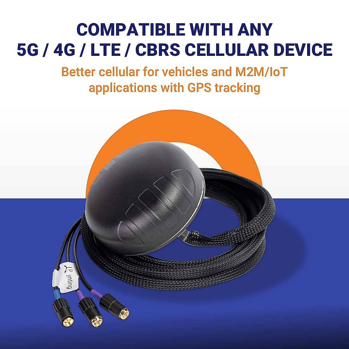 Poynting Puck-4 3-in-1 Transportation & M2M/IOT Antenna | 5G | 4G LTE | 2X2 MIMO | GPS/GLONASS | 617-4200 MHz