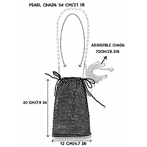 Yokawe Sparkly Crossbody Purse Rhinestone Evening Handbags Mesh Clutch Purses for Women Cell Phone Wallet