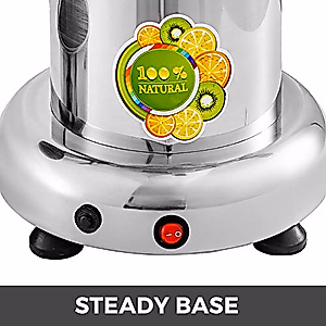 VBENLEM Commercial Juice Extractor Heavy Duty Juicer Aluminum Casting and Stainless Steel Constructed Centrifugal Juice Extractor Juicing both Fruit and Vegetable