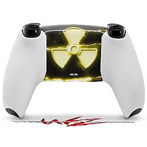 WraptorSkinz Skin Wrap compatible with Sony PS5 DualSense Controller Radioactive Yellow (CONTROLLER NOT INCLUDED)