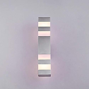 PEHUB 10W LED Outdoor Wall Light Fixture, Stainless Steel Exterior Wall Mounted Sconce, Outdoor Wall Lamp Up/Down Lights Wall Mount Light, patio balcony garden waterproof wall lantern Exterior Light F