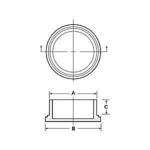 Caplugs CEP-28 CEP Series – Plastic Conductive Plug for Threaded Non-Threaded Connectors, 8 Pack, Black EVA, Nominal Thread Size 1-3/4"-18 Mechanical Protection, Electrical Shields, Low Resistance