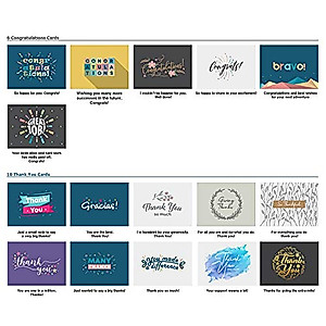 Dessie 60 Unique Large Greeting Cards Assortment with Envelopes and Seals.- Amazing Assorted Cards for All Occasions w/Greetings Inside, Card Organizer.