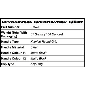 Zak Tool No. 57K Key Ring Window Punch