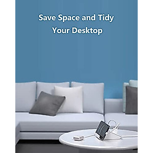 Solopen USB Charging Station 25W, 4-in-1 USB Charger Station, USB Hub Charger for Multiple Devices with Phone Stand,Compatible with Smartphones,Earphones,iPad and More,White