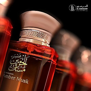 Al Haramain Amber Musk - Arabian Perfume for Women - Long Lasting Perfume for Women - Amber and Musk Fragrances - Eau de Parfum for Women - 3.4 oz