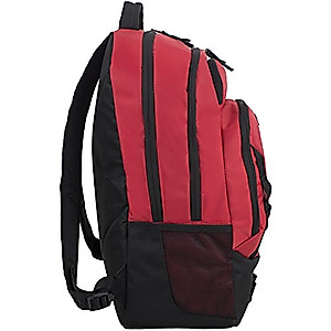 FUEL Escape Travel Backpack, Durable Camping or Hiking Backpack, Black/Red Rover